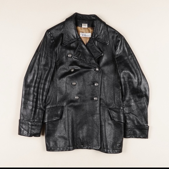 ron herman | Jackets & Coats | Rare Ron Herman Black Leather ...